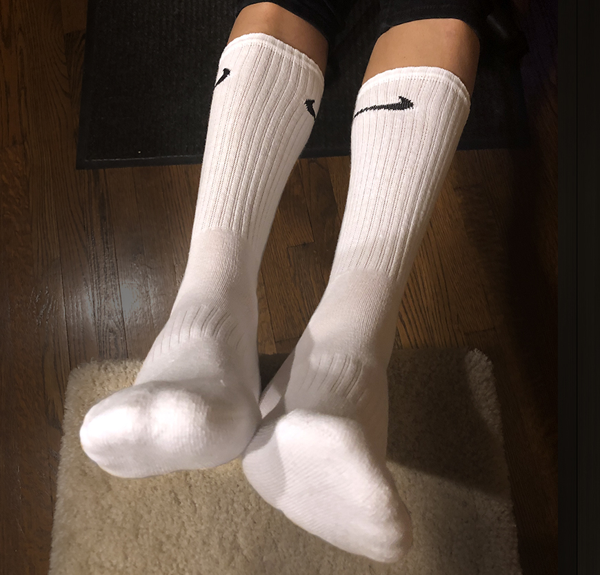 White Nike Crews Jason Buy Men s Used Socks